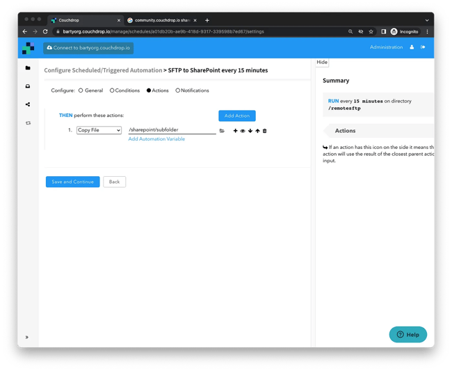 How To Automate File Transfers From An Sftp Server Into A Sharepoint Site
